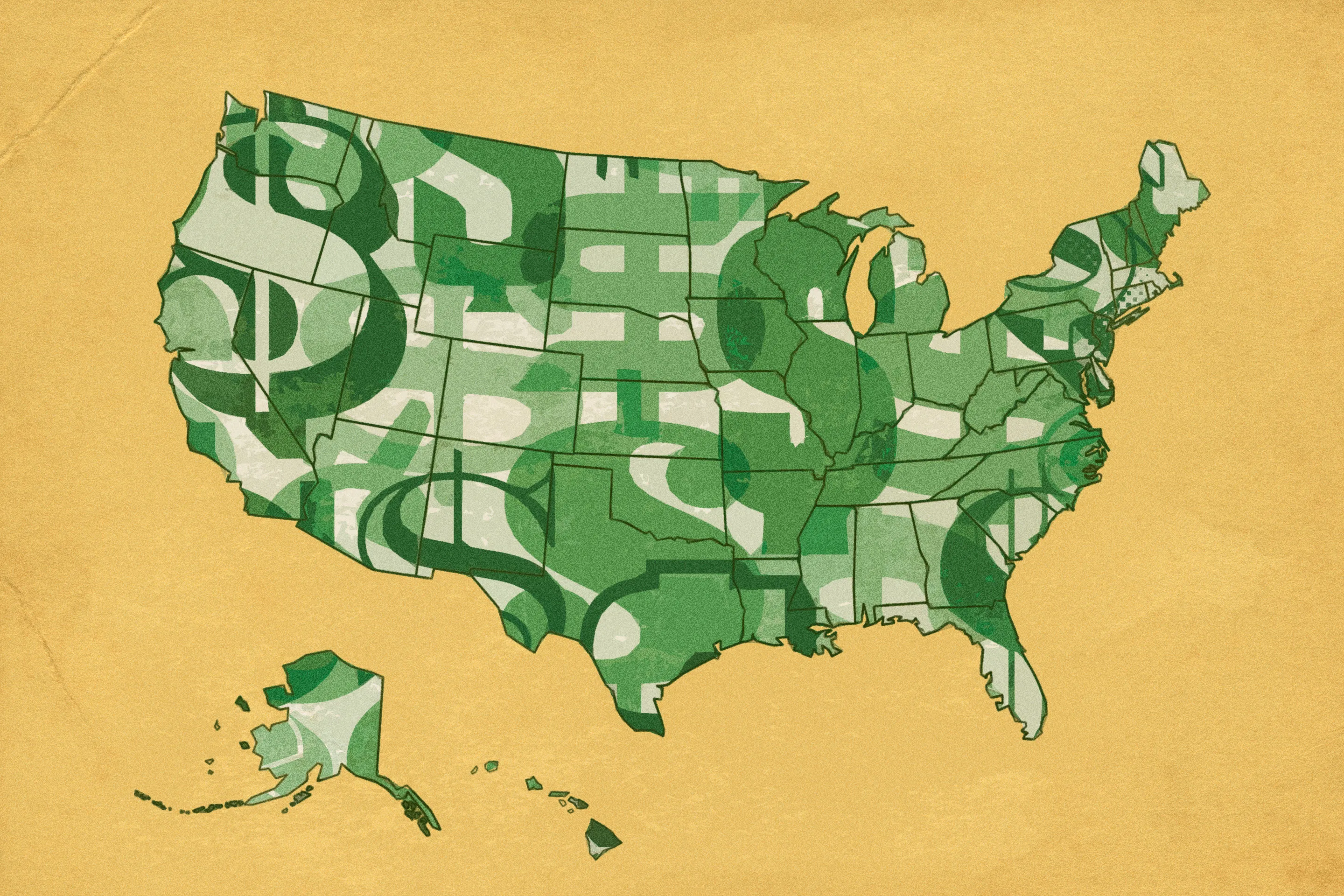 Tax Friendly States Map 7274